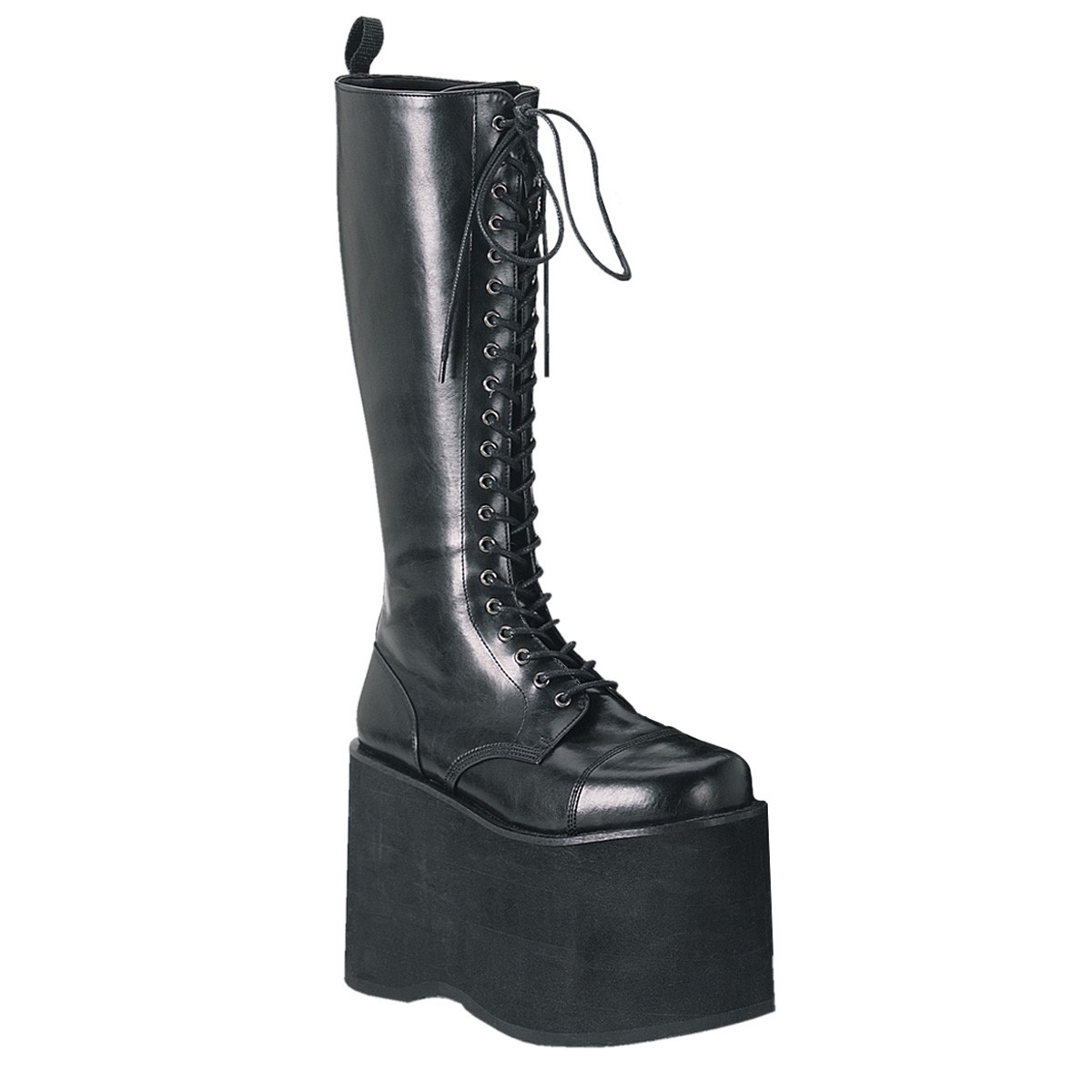 Demonia | Swing-115 Goth Wedge Platform Ankle Boots with Removeable Clear