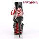 Pleaser | Delight-600-14FH, 6 Inch Lace-up Ankle High Sandal