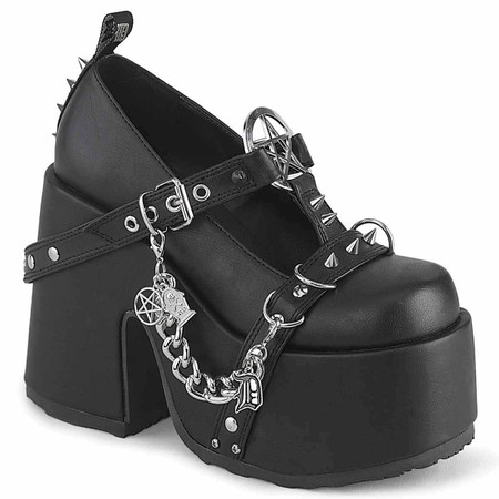 CAMEL-33, 5 Inch Chunky Heel T-Strap Maryjane