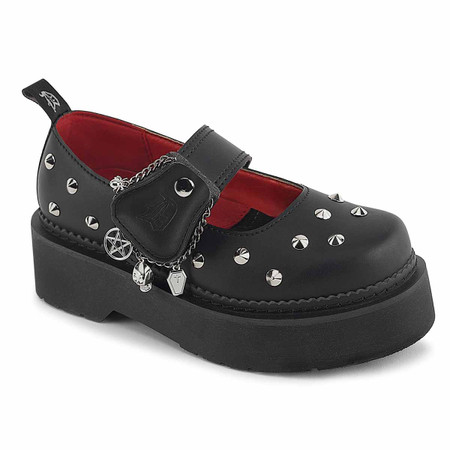 REBEL-01, 2 Inch Platform Combat Maryjane Shoes