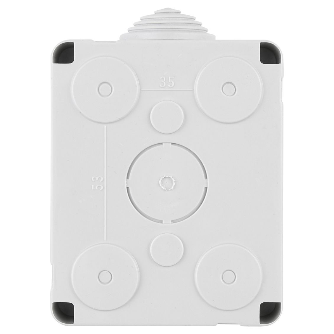 Vimar - Mounting Box - 2 Module, Surface-Mount Enclosure, IP40, Grey ...