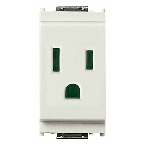 Vimar - Idea 16242 SICURY USA Socket Outlet - 2P+E 15 A 127 V, American ...