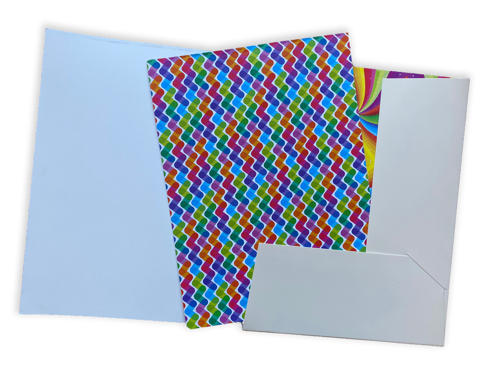 Rainbow Patterns Gift Wrapping Paper - 24 Sheets (9780804853514