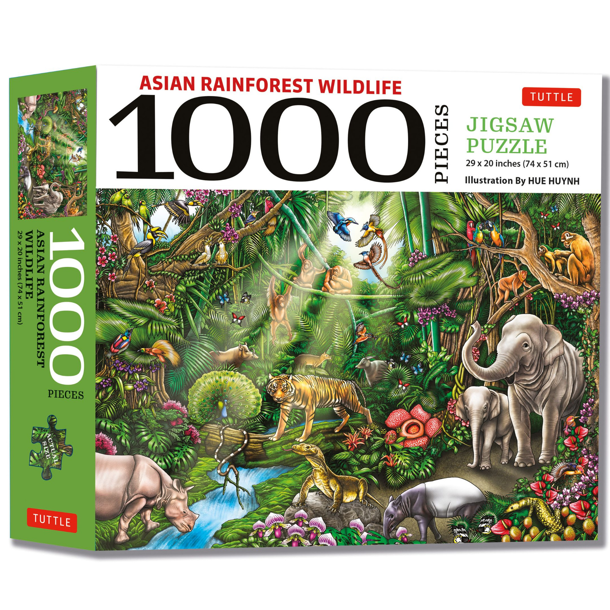 Asian Rainforest Wildlife - 1000 Piece Jigsaw Puzzle (9780804858700 ...
