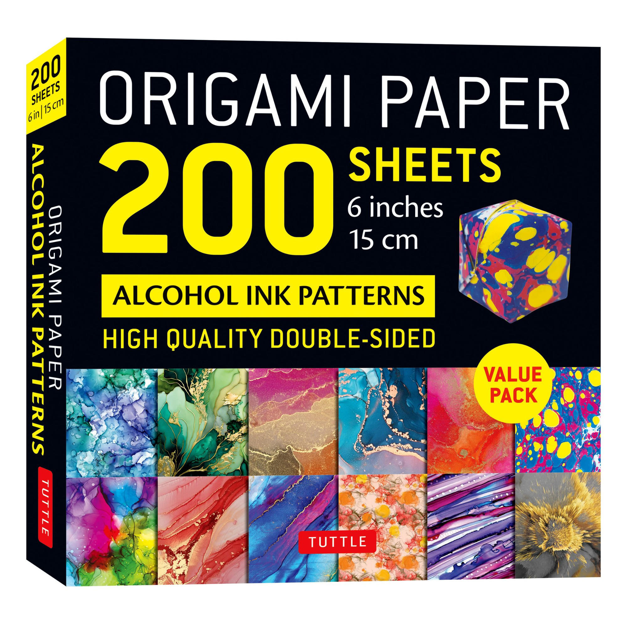 Origami Paper 200 sheets Alcohol Ink Patterns 6" (15 cm) (9780804858250 ...