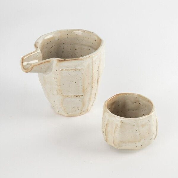 Mino ware Japan Cold Sake cup bottle set of 3 Guinomi TokkuriYurari 1go
