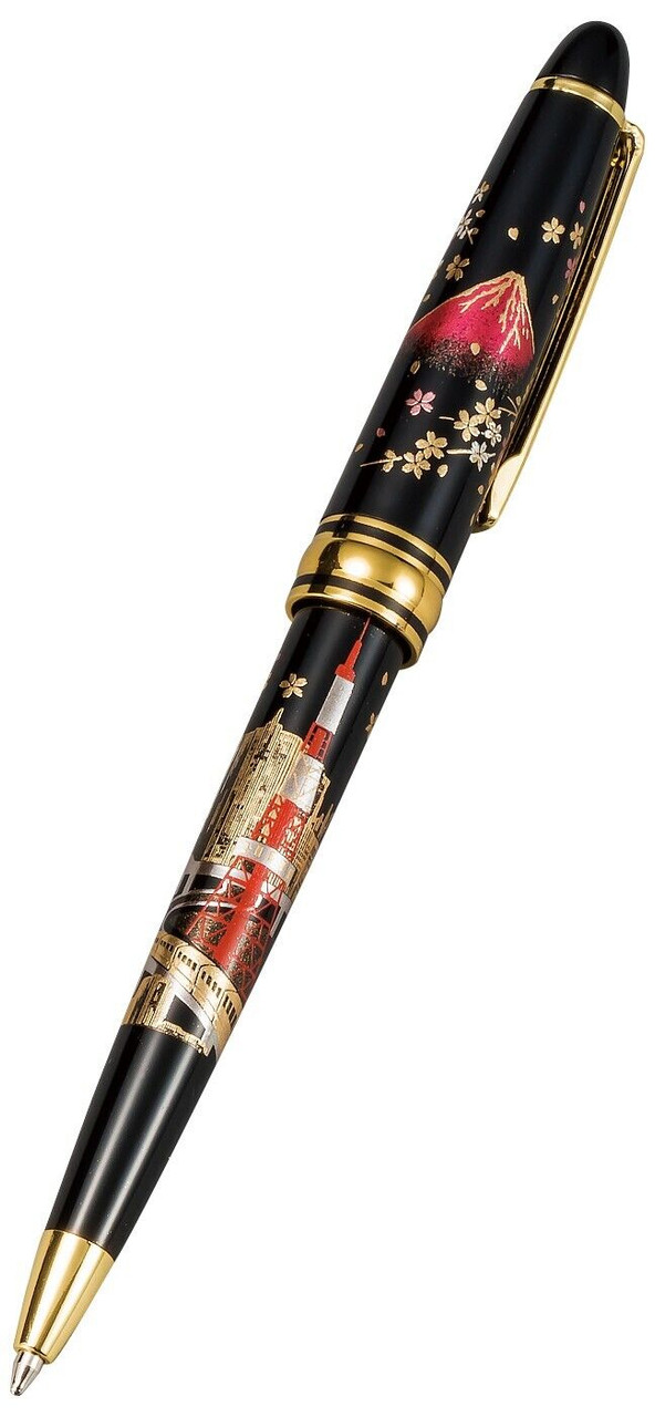 Urushi Ballpoint pen Tokyo tower Mt.Fuji Japan Yamanaka lacquerware ...