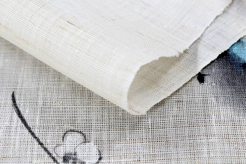 Kyoto Tapestry Japanes Linen Handcraft Ume Plum Early spring Japan