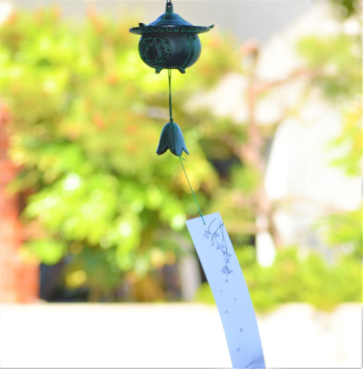 Furin Nanbu cast iron Japanese Wind Bell Chime Roundish Owl Fukuro Japan