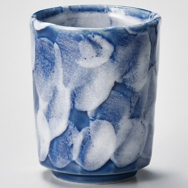 SUSHI Yunomi Mino ware Japanese green tea cup Large size Ao Shino ...