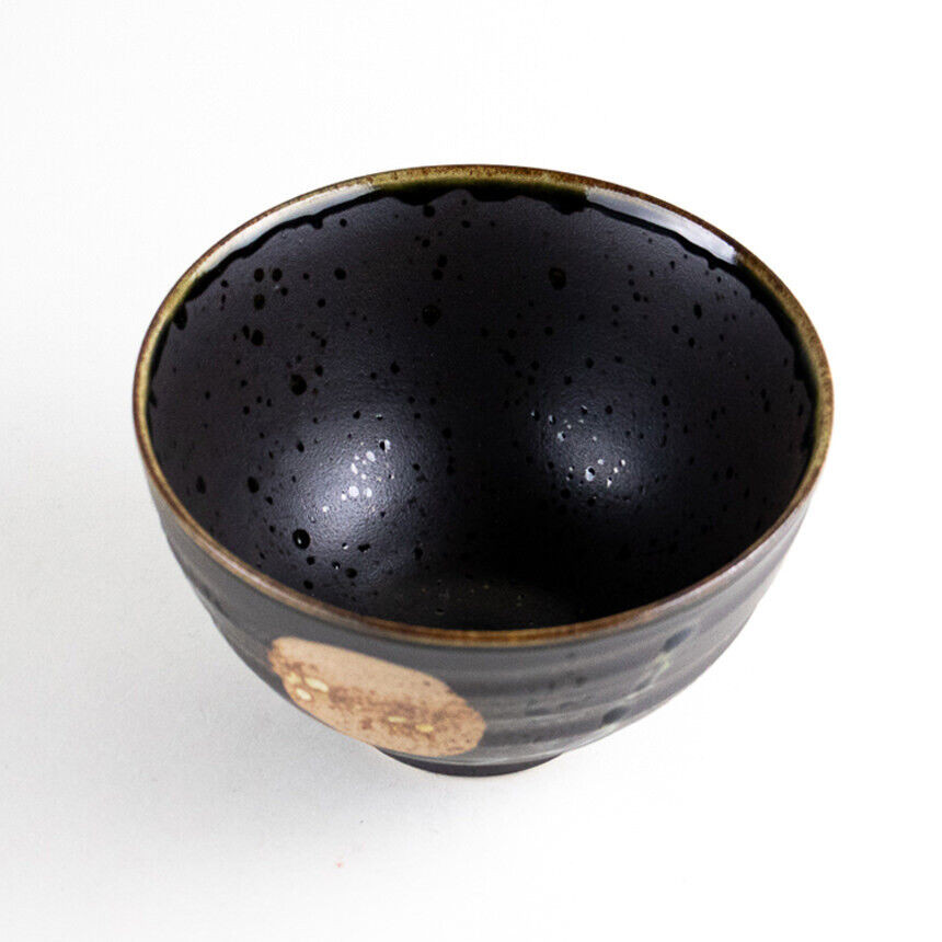 Arita ware Gohan Chawan Japanese Rice bowl Kasumi Black Large size Japan