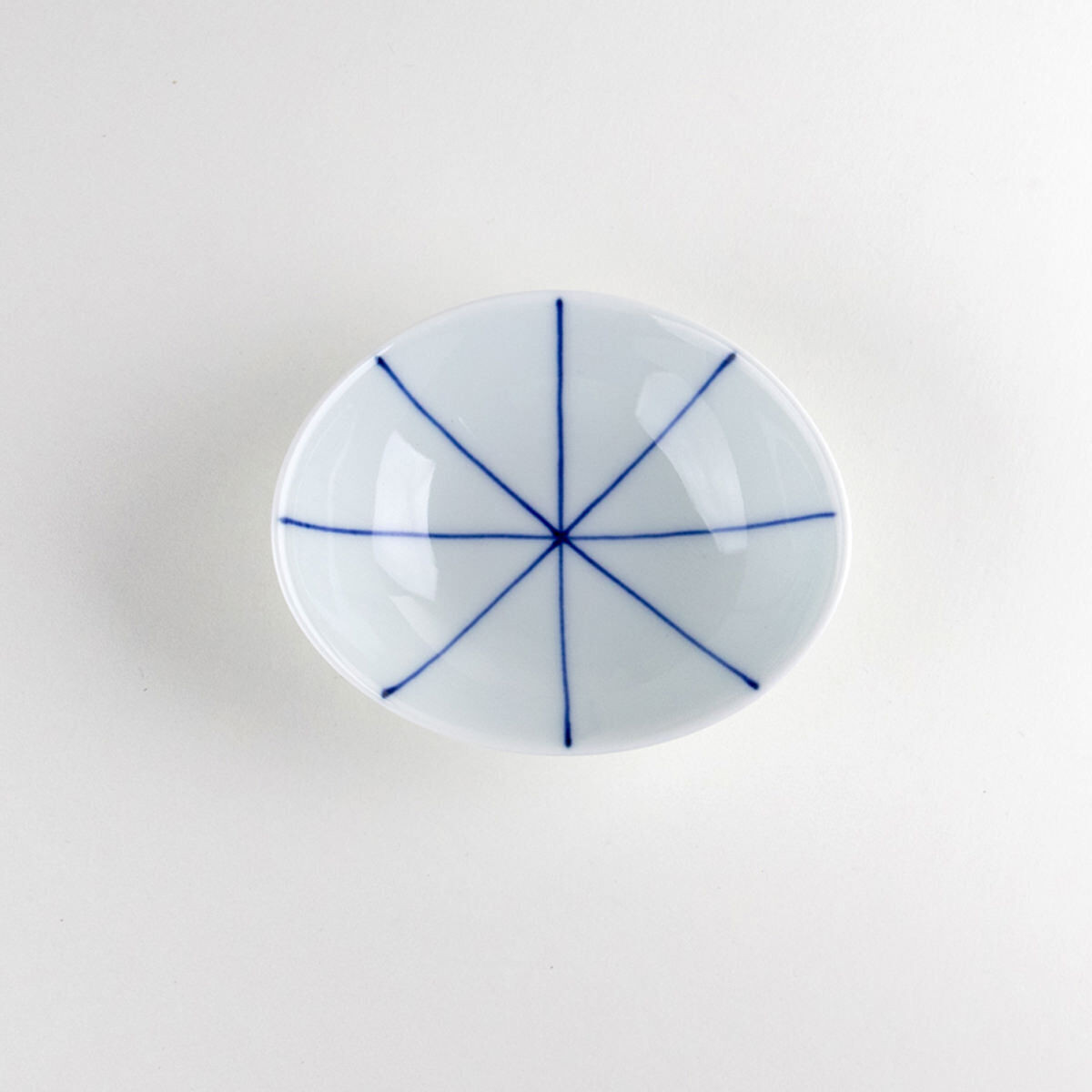 Arita ware Kobachi Japanese small bowl Sarving dish Line pattern Blue Japan