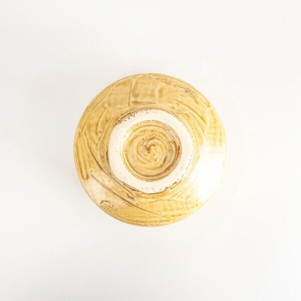 Chawan Mino ware Japanese Matcha Tea bowl Yellow Ki Seto style Made in ...