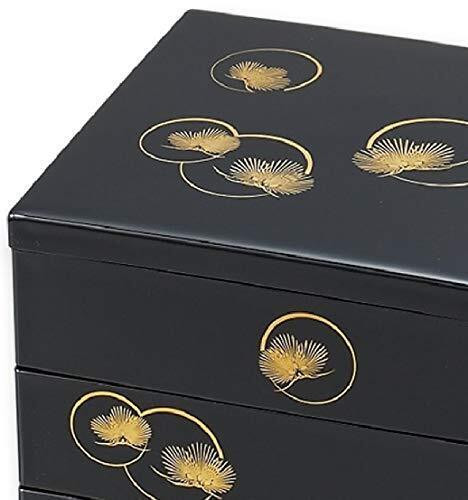 Jubako Bento Box Lunch Box Yamanaka lacquerware Osechi Pine leaf motif ...