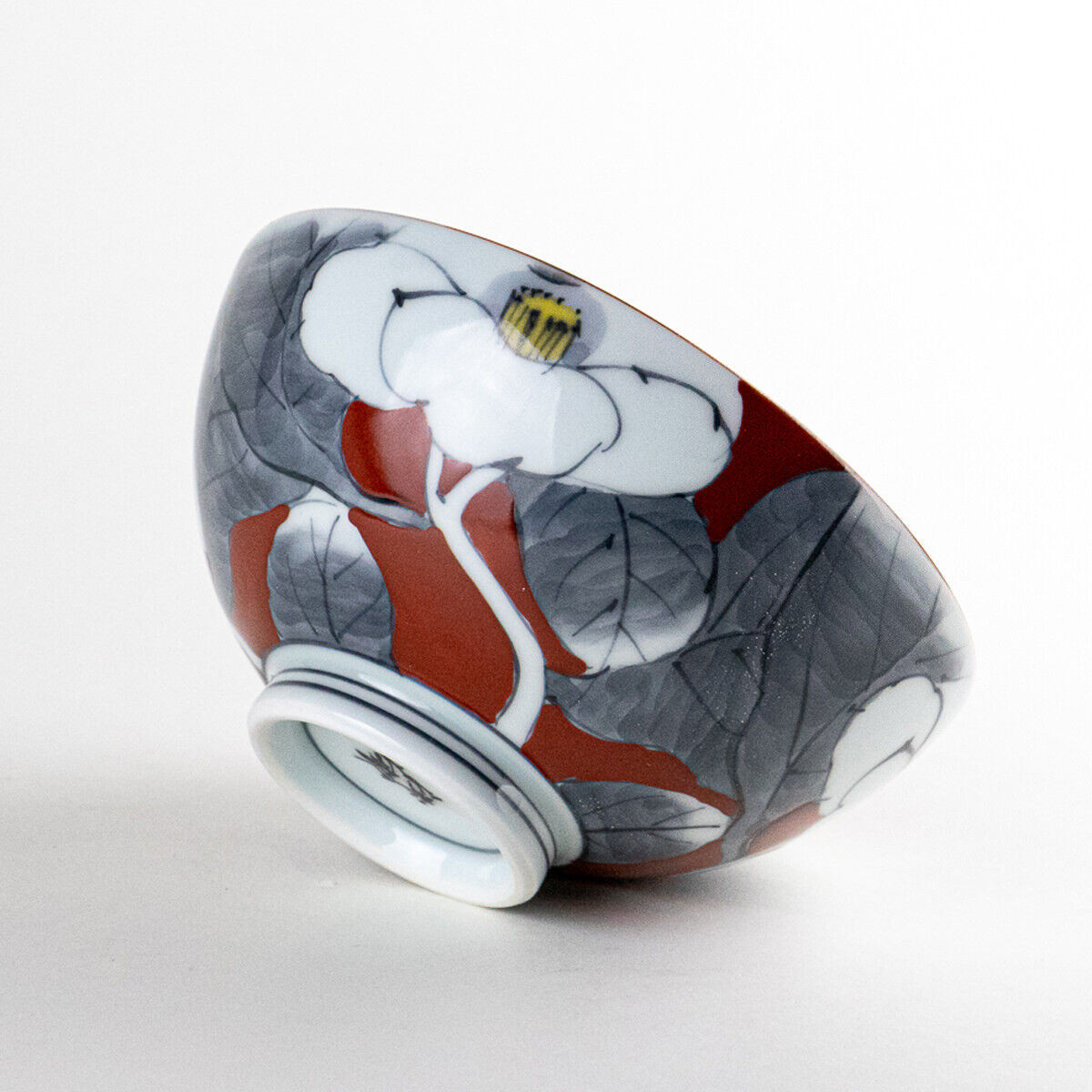 Arita ware Gohan Chawan Japanese Rice bowl Yuka S Red Japan