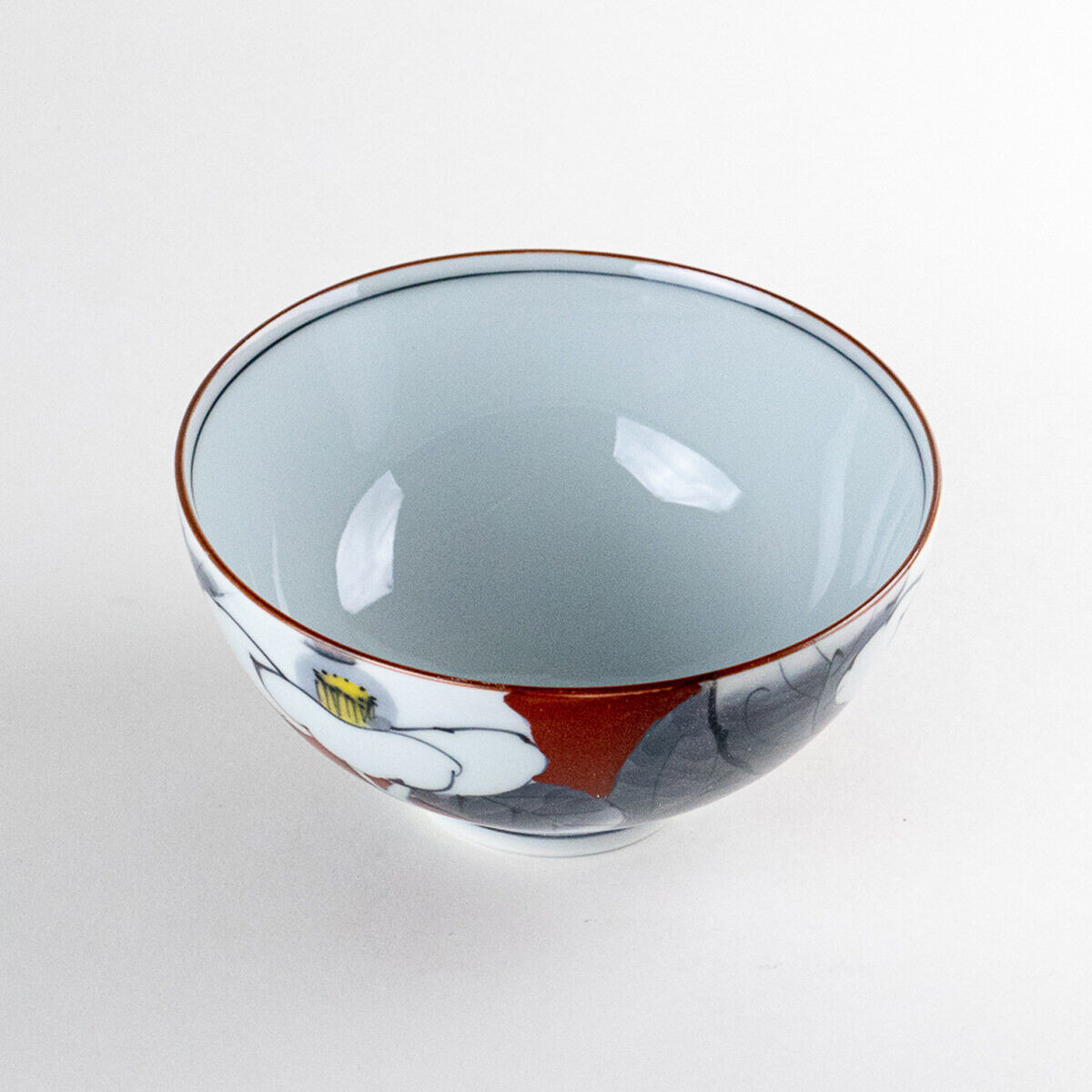 Arita ware Gohan Chawan Japanese Rice bowl Yuka S Red Japan