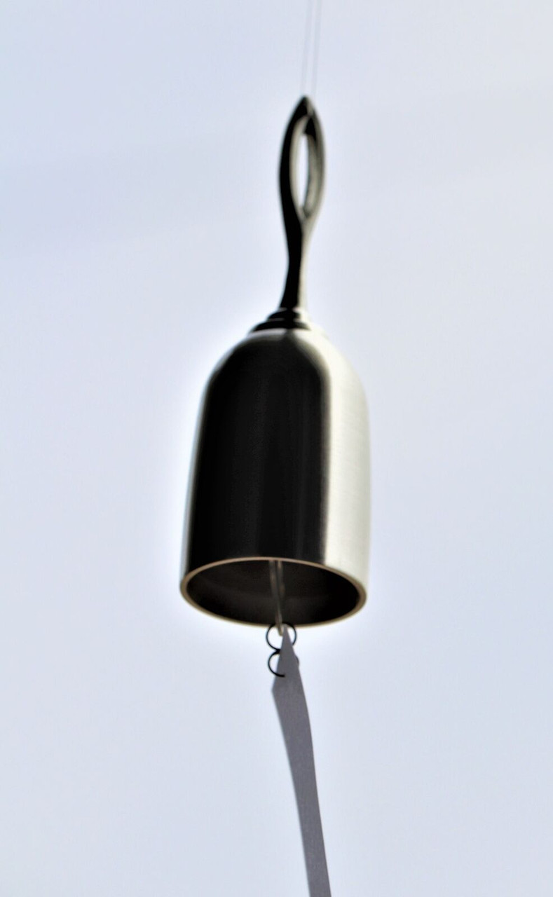 Furin Japanese Wind Bell Chime Takaoka metal craftBrass ,Silver Nousaku ...