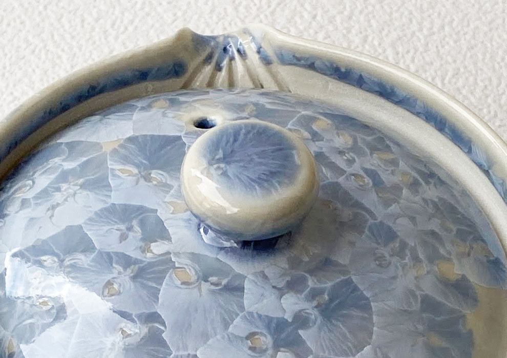 Hohin Kyusu Kyo Kiyomizu yaki Sencha Japanese pottery tea pot Crystal ...