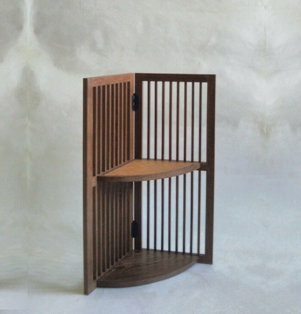 Display shelf Japanese Style 2 Stage Handcraft H70cm Made in Japan