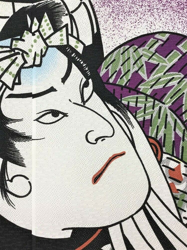 Noren Japanese Door Curtain Kabuki Ukiyo-e Edo Hikeshi Fireman Made in ...