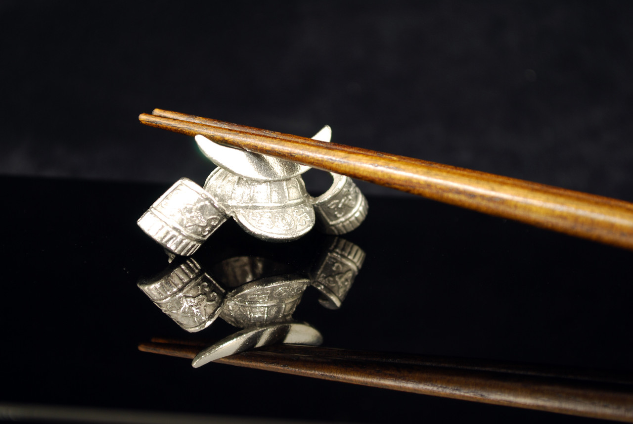Samurai Hashioki Chopstick rest Takaoka Tinware Kabuto Helmet Katana Sword