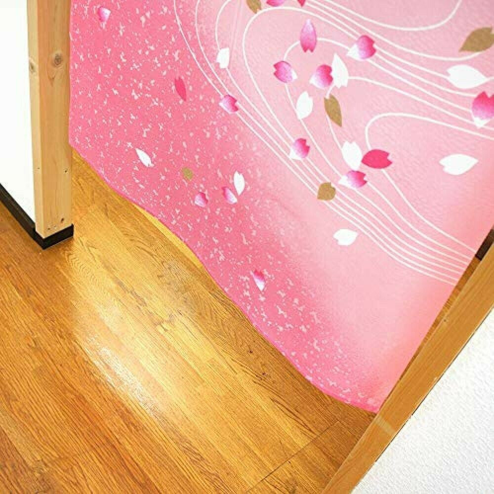 Noren Hanging curtain Door Home Decor Flower Cherry blossom Pink Made ...