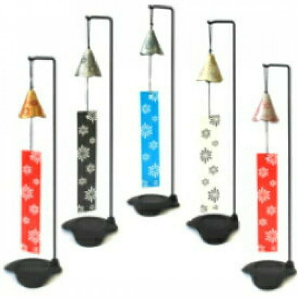 Furin Japanese Wind Bell Chime Takaoka Cast iron Gold Red Hanabi Japan