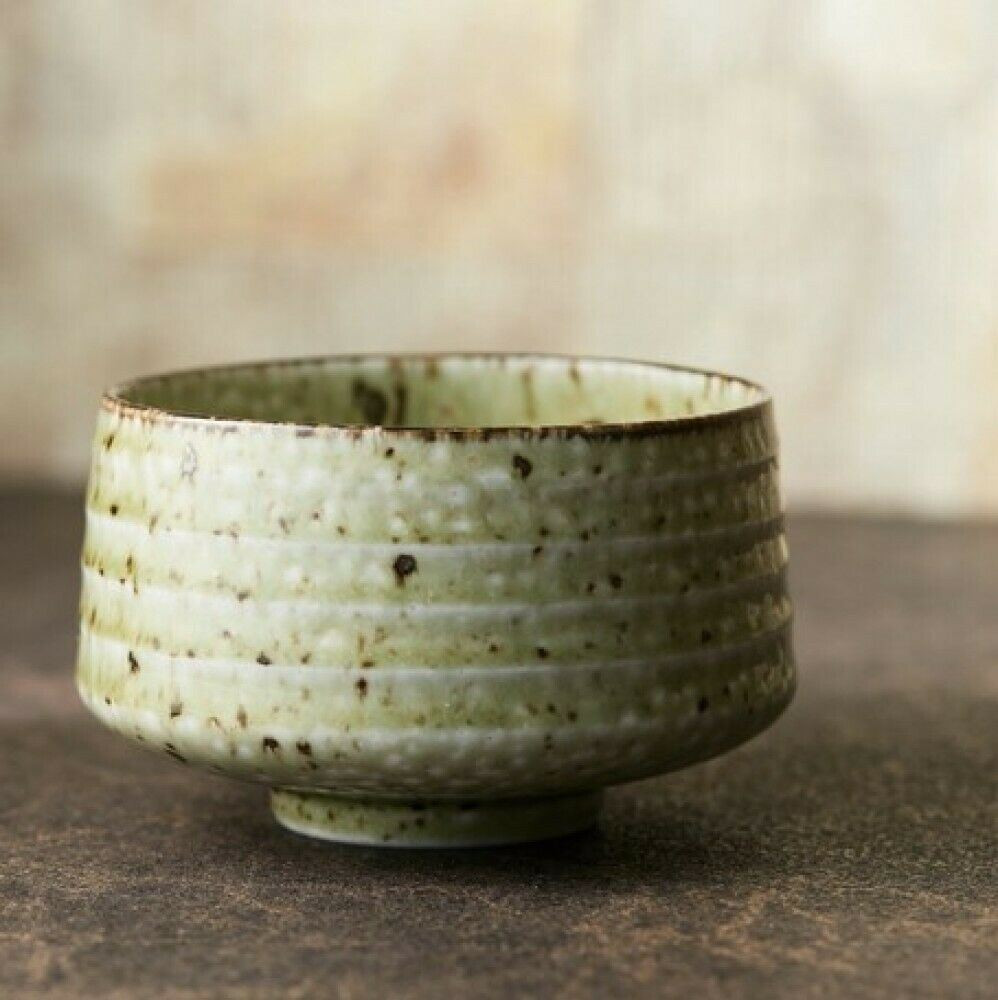 Chawan Matcha Japanese Pottery Tea Bowl Mino yaki Sabiofukehiwa Kanejin ...