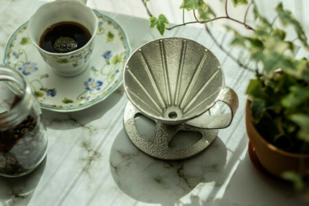 Takaoka Tin ware Japanese Pour over Coffee Dripper Handcraft Japan