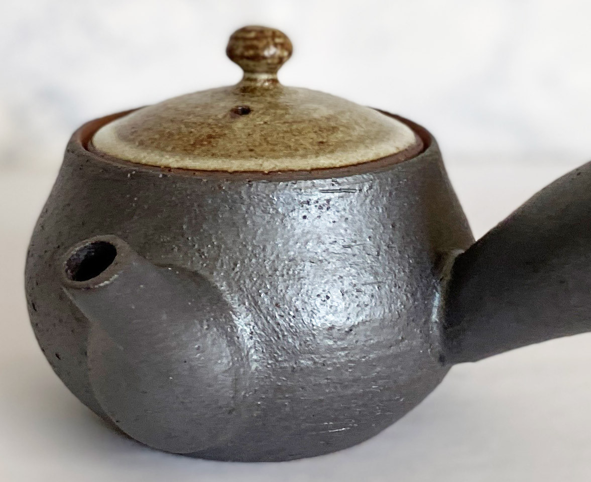Shigaraki yaki Kyusu Japanese pottery Green Tea pot Nanbu Japan 31501