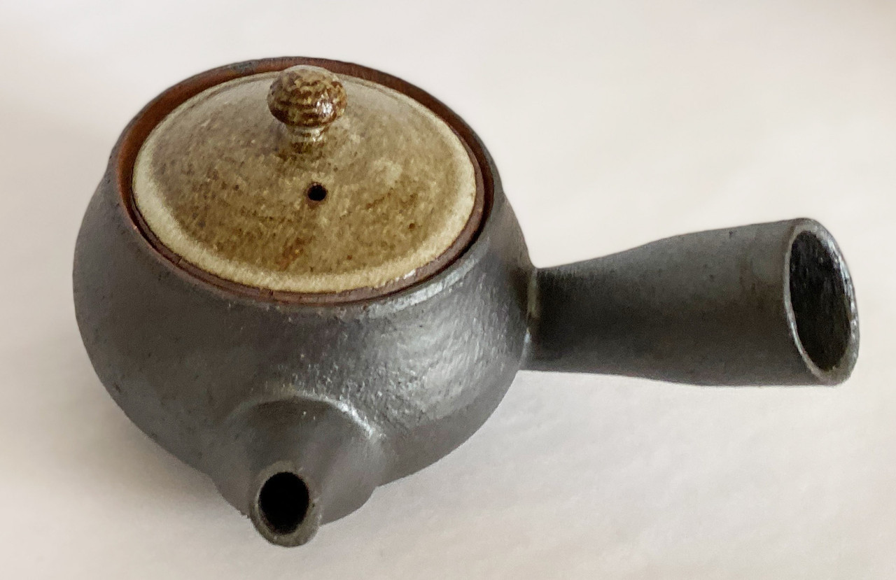 Shigaraki yaki Kyusu Japanese pottery Green Tea pot Nanbu Japan 31501