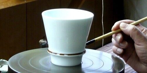 2pcs Arita yaki porcelain Japanese Sake Shochu cup SUPREMACY Gold ...