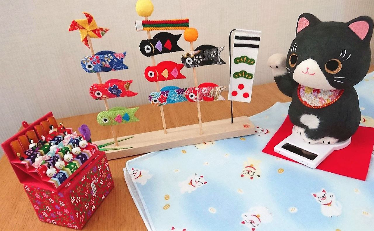 Koinobori Koi Nobori Carp Japanese Colorful Fish Flag Decoration from Kyoto