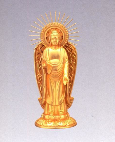 Amida Nyorai Amitabha Tathagata East Japanese Buddhist statue Gilt ...