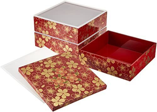 Jubako Bento Box Lunch Box Yamanaka lacquerware Osechi Sakura Cherry ...