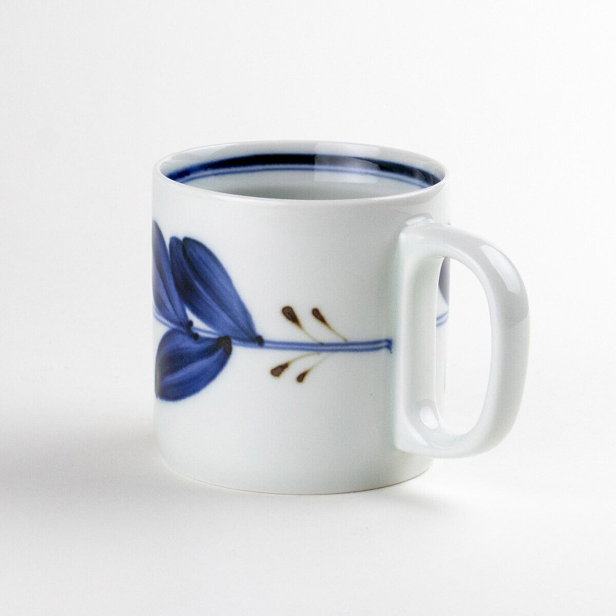 Arita ware Japanese Mug Tea cup Coffee cup Barley pattern green Japan