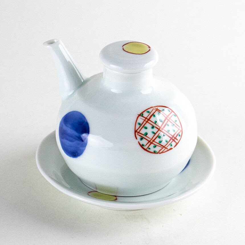 Arita ware Japanese Soy sauce pot Handcraft Karakusa Arabesque Made in ...