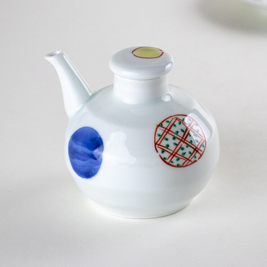 Arita ware Japanese Soy sauce pot Handcraft Karakusa Arabesque Made in ...