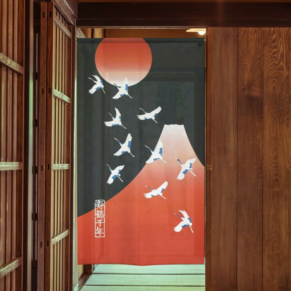 Noren Japanese Door Curtain Ukiyo-e 150 85cm Polyester Turtle motif Japan