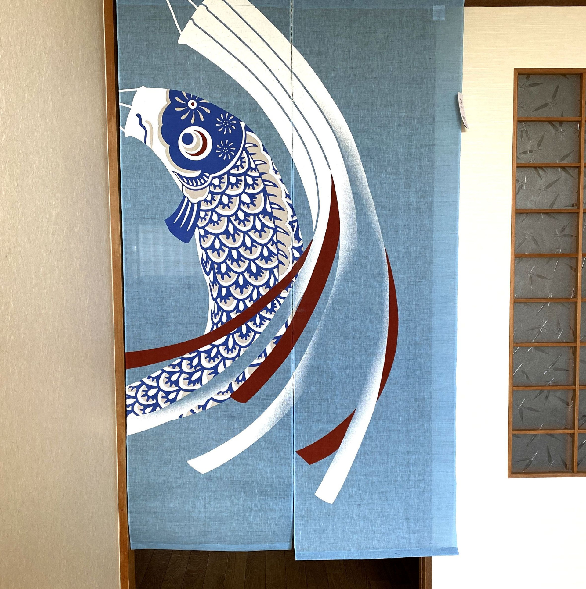 Koinobori Koi Nobori Carp Japanese Colorful Fish Flag Decoration from Kyoto