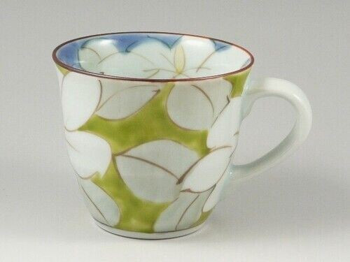 Arita yaki ware Japanese Coffee Mug cup Sometsuke Grape Red handpaint