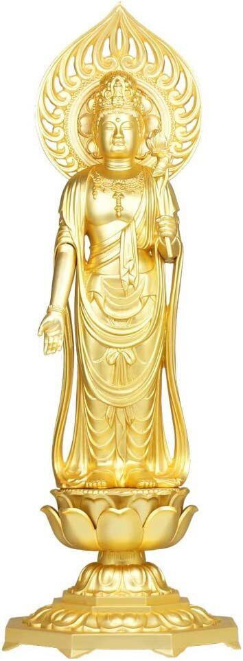 Avalokiteshvara Jibo Kannon Bosatsu Buddhist scroll Takaoka craft Gilt ...