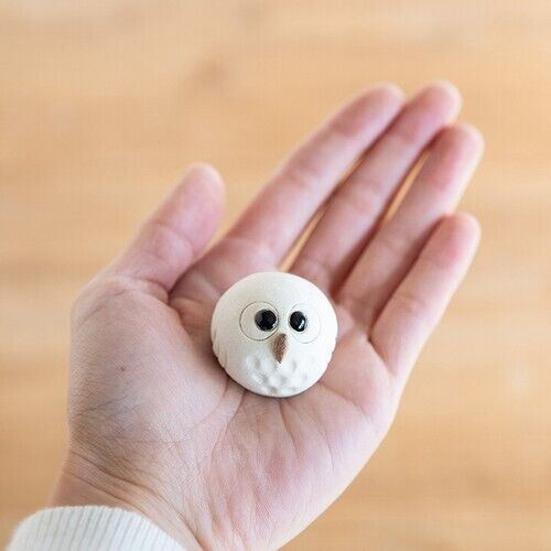 Owl Fukuro Shigaraki yaki ware Japanese pottery doll Potteri Chibi ...