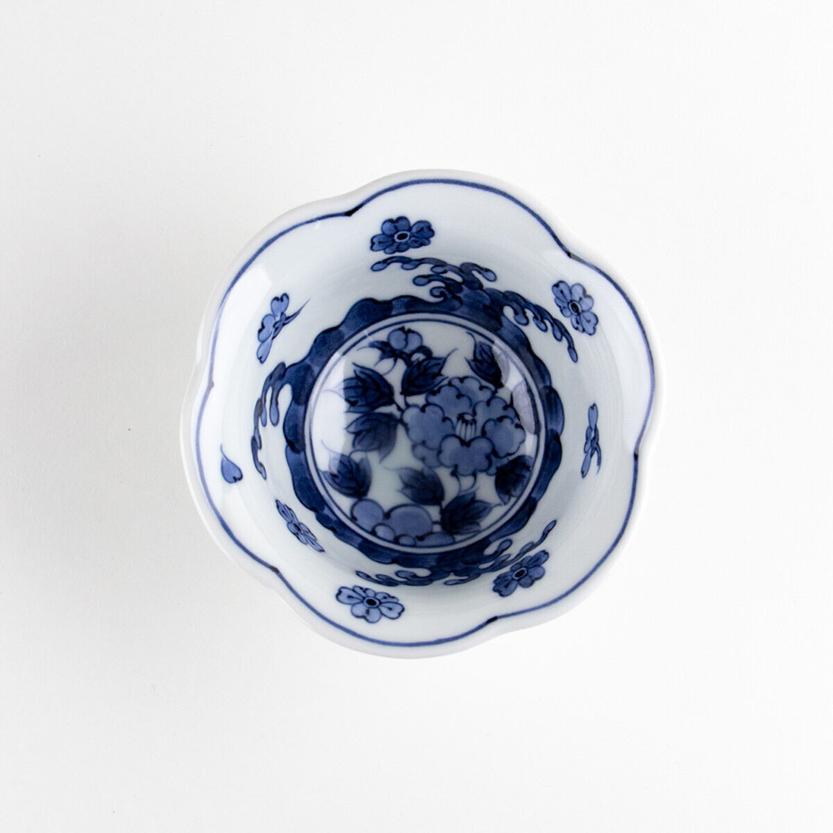 Arita ware Kobachi Japanese small bowl Sarving dish square pattern Blue ...