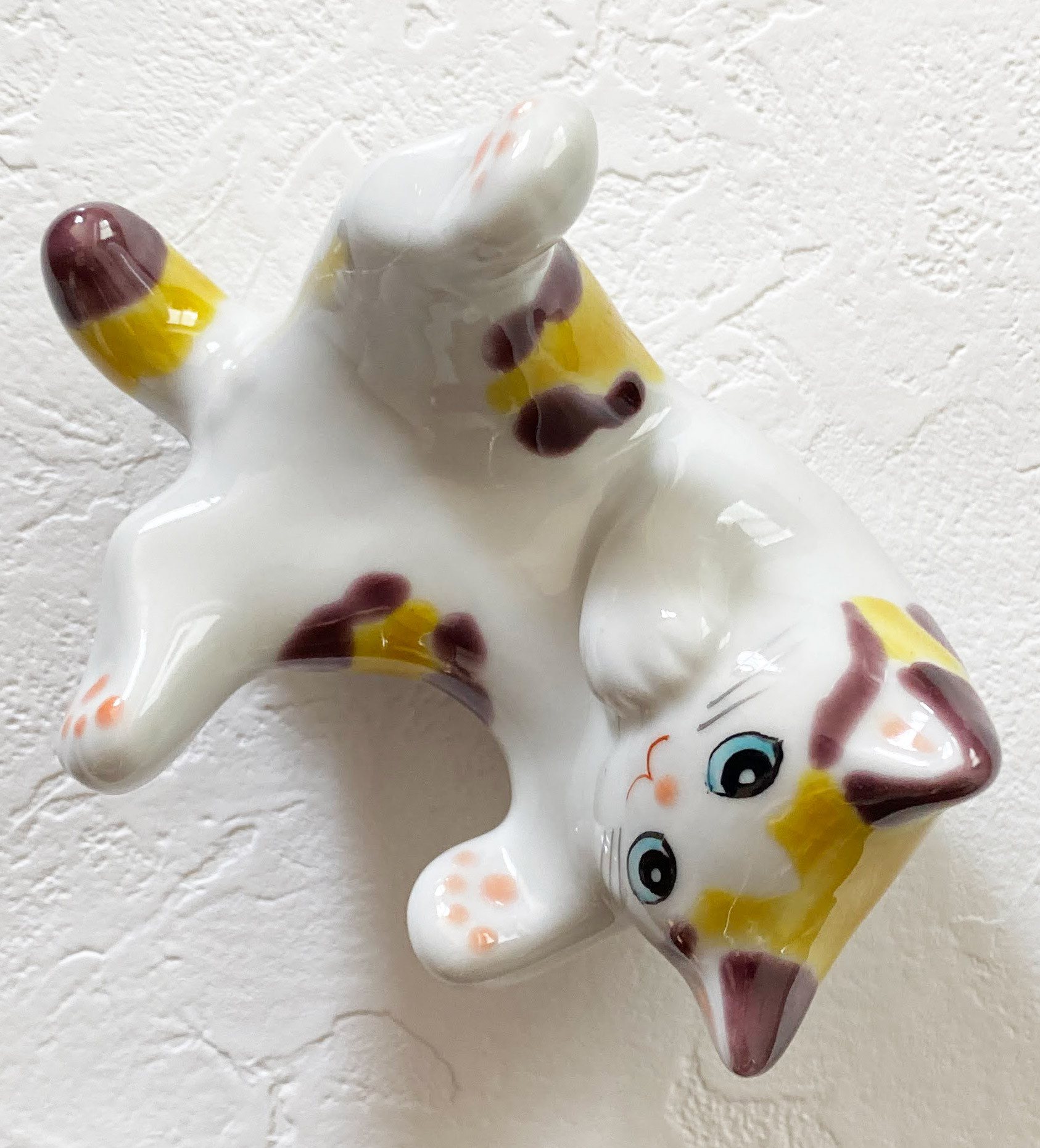 Maneki neko Japanes lucky cat Kutani porcelain black cat Kuroneko ...