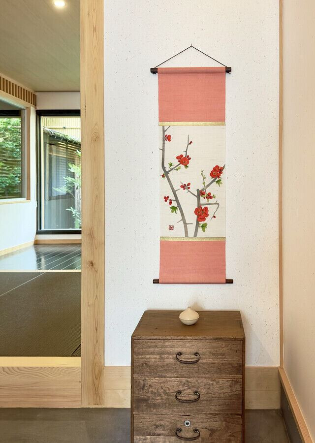 Kyoto Hangin scroll Kakejiku Tapestry Handpaint Seven of gods Shichifukujin