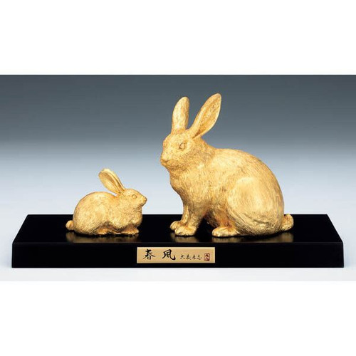 Zodiac Rabbit Japanese Takaoka metalcraft Takashi Omori Kirameki Gold ...