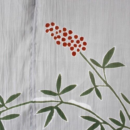 Niigata Noren Japanese Cotton Linen door curtain Chijimi Snow rabbit ...