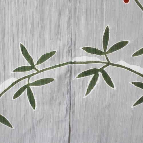 Niigata Noren Japanese Cotton Linen door curtain Chijimi Snow rabbit ...