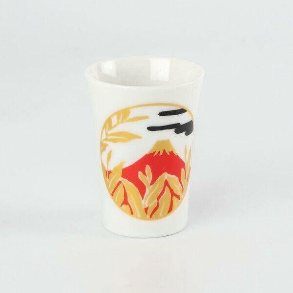 Mino ware Guinomi Japanese Cold Sake Cup Ceramic set of 5 Mt.Fuji ...